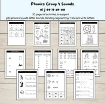 Jolly Phonics Group 4 Worksheets PDF – magicalminikids